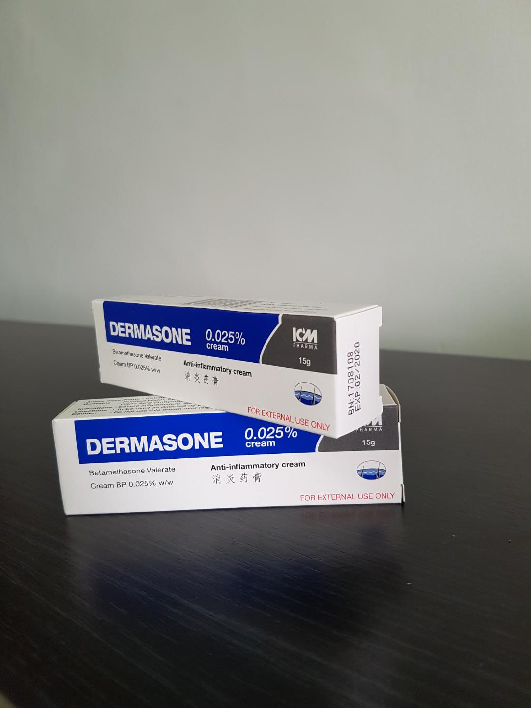 Dermasone 0.025% Anti-inflammatory Cream (15g) x 2 tubes, Beauty ...