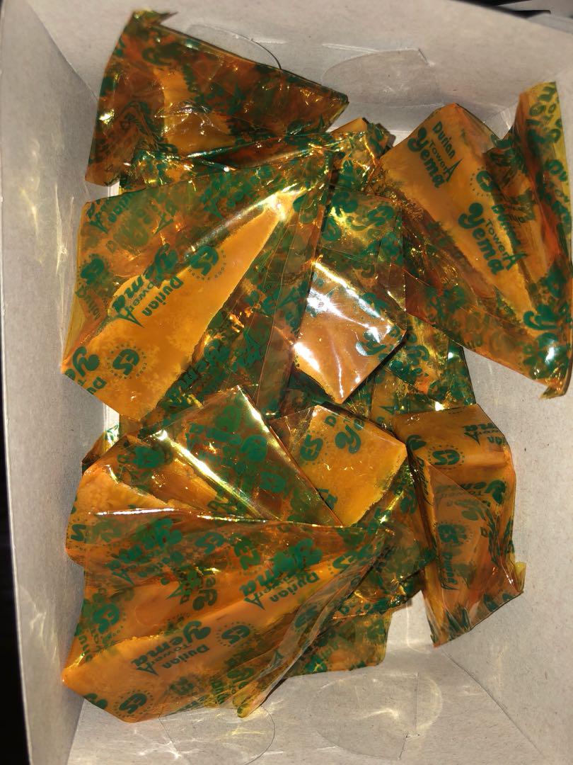 Durian Yema box, Food & Drinks, Packaged & Instant Food on Carousell