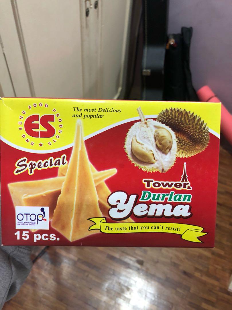 Durian Yema box, Food & Drinks, Packaged & Instant Food on Carousell