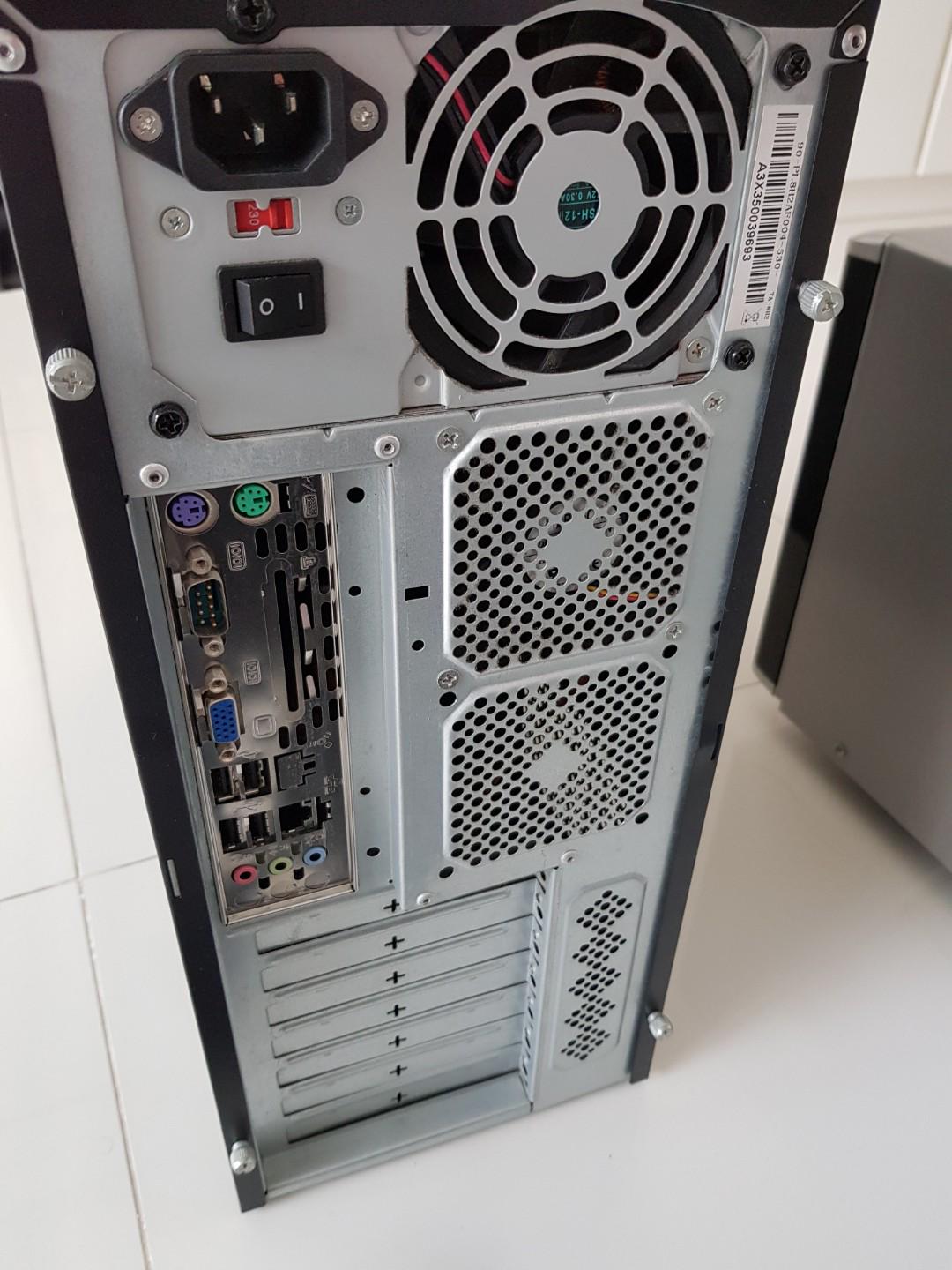 Entire set CPU, mobo, ram, dvdwriter, psu with no harddisk, Computers ...