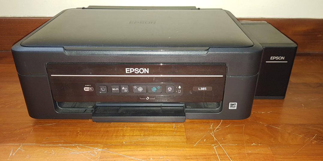 EPSON L385 PRINTER (80%INK ), Computers & Tech, Printers, Scanners ...