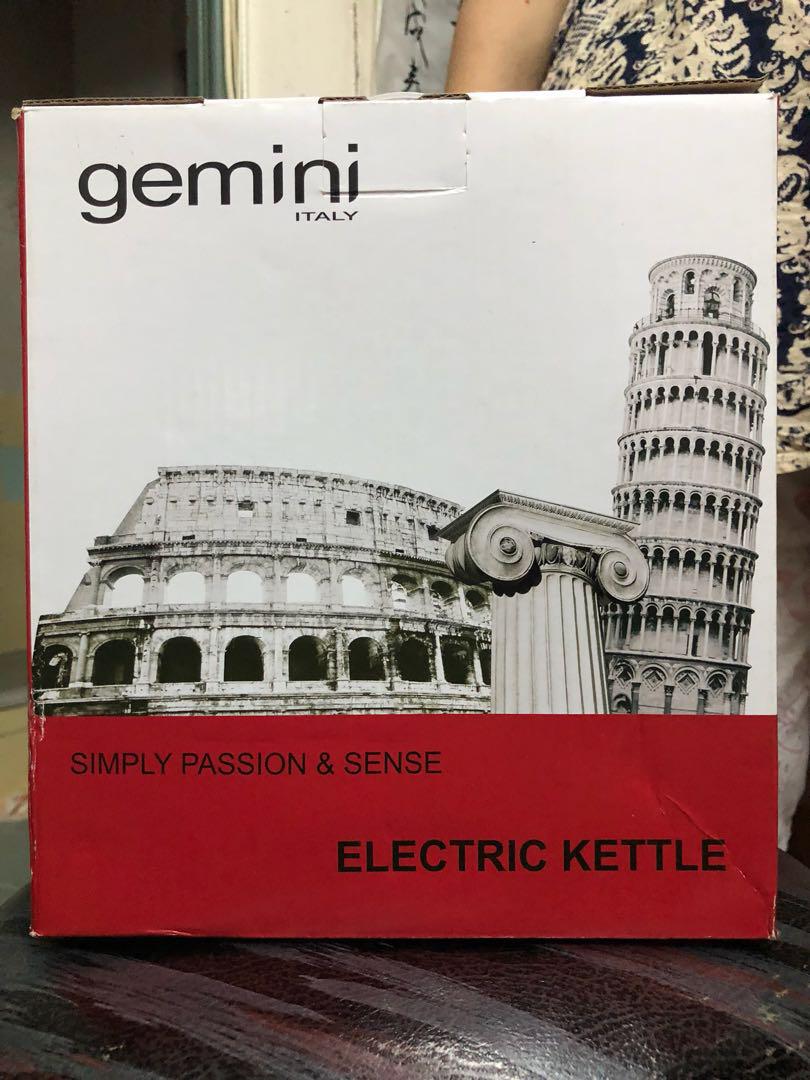 Gemini electric kettle, 家庭電器, 廚房電器, 水壺 - Carousell