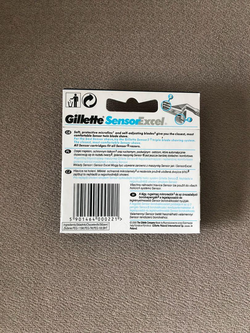 Gillette Sensor Excel Cartridges(Pack of 5), Beauty & Personal Care ...