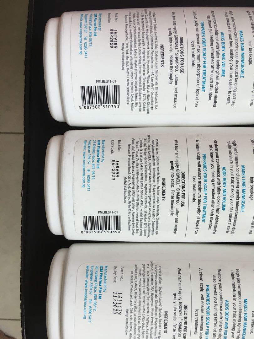 Growell Shampoo Extra Care for Thinning Hair, Beauty & Personal Care ...