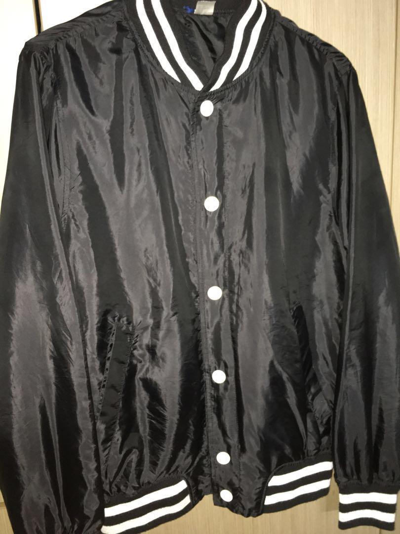 H&M Varsity Thin Bomber Jacket, Men's Fashion, Coats, Jackets and ...