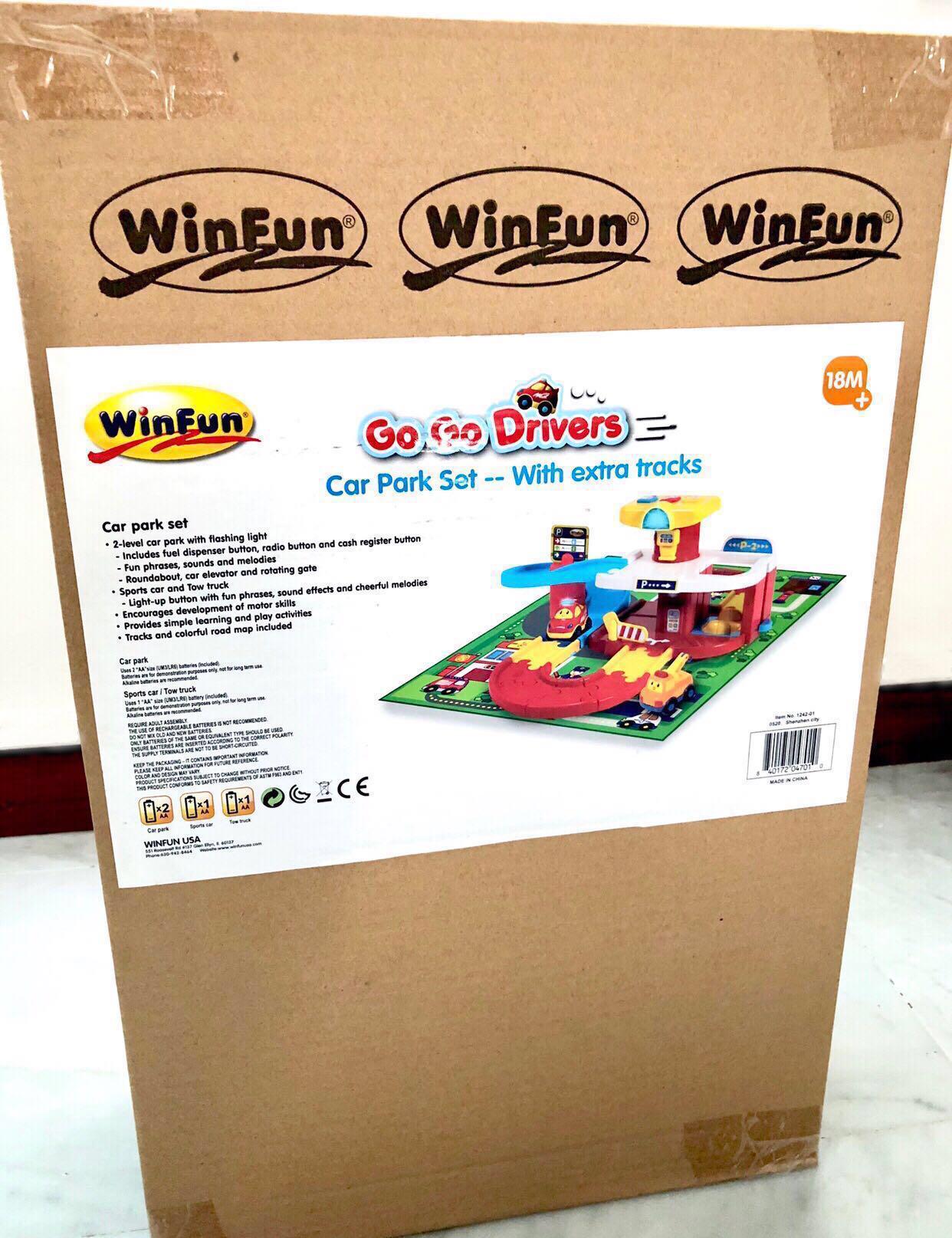 (In-Stock) Winfun Go Go Driver Super Car Park Playset with Extra Tracks ...