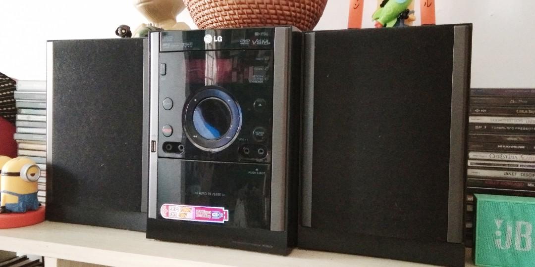 LG DVD Micro Hi-Fi System XD63, Elektronik, Audio di Carousell