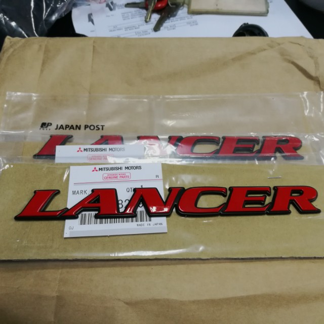 MITSUBISHI LANCER EVOLUTION VI TME RED EMBLEM, Auto Accessories on ...