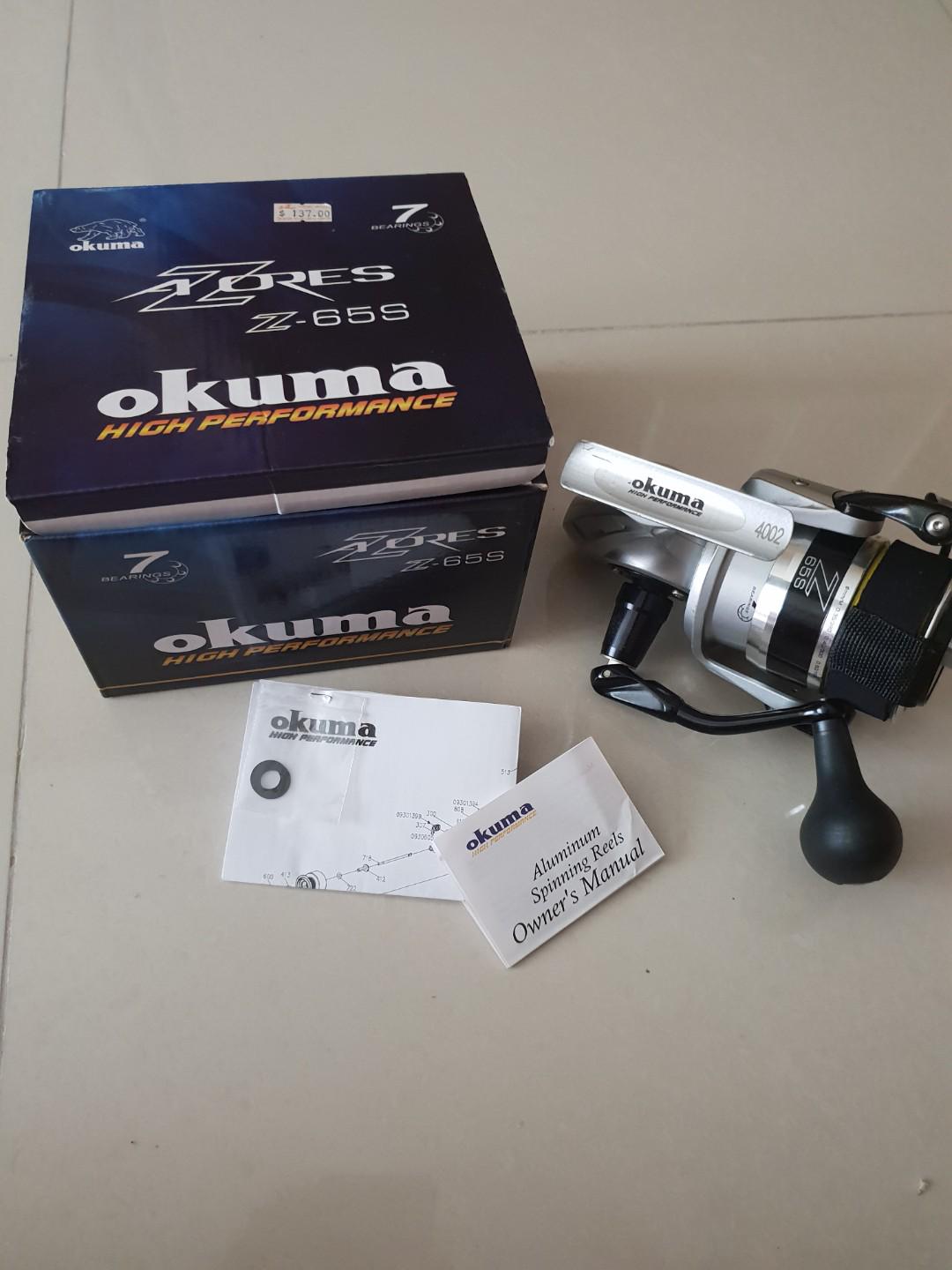 Okuma Azores Z-65s, Sports Equipment, Sports & Games, Billiards ...