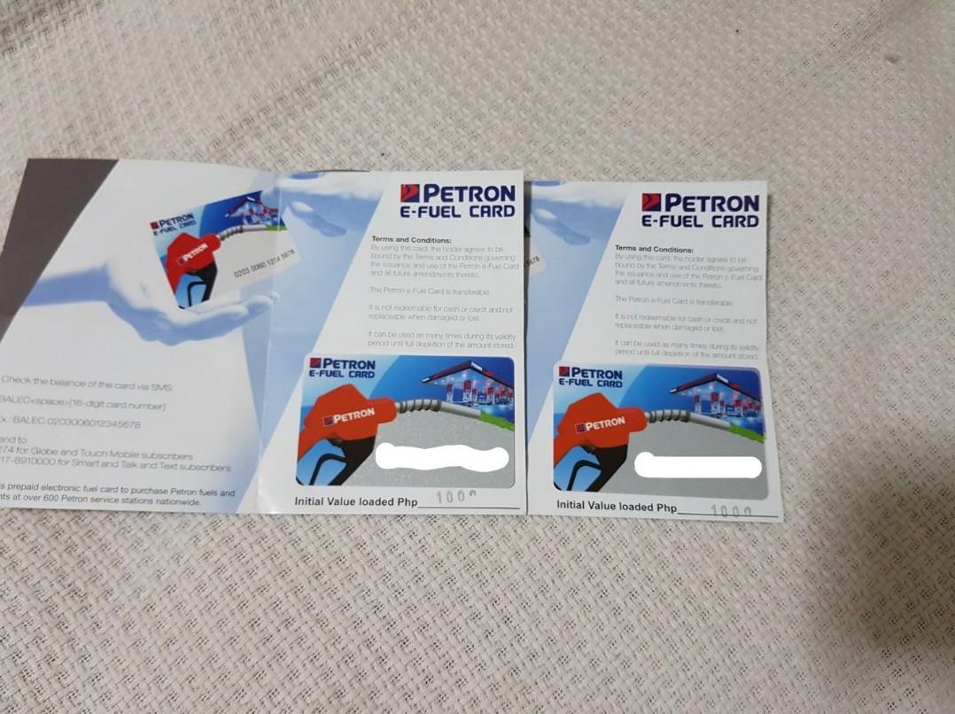 Petron E-fuel Card, Tickets & Vouchers, Store Credits on Carousell