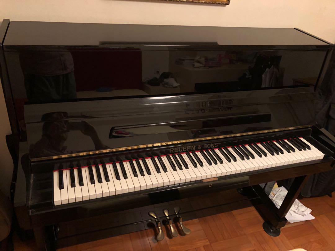 Piano - Upright Reuben & Sons, Hobbies & Toys, Music & Media, Musical ...