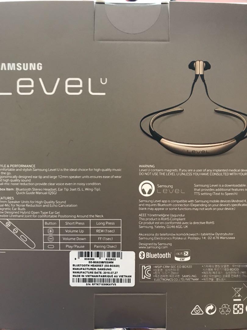 Samsung Level U, TV & Home Appliances, TV & Entertainment, TV Parts ...