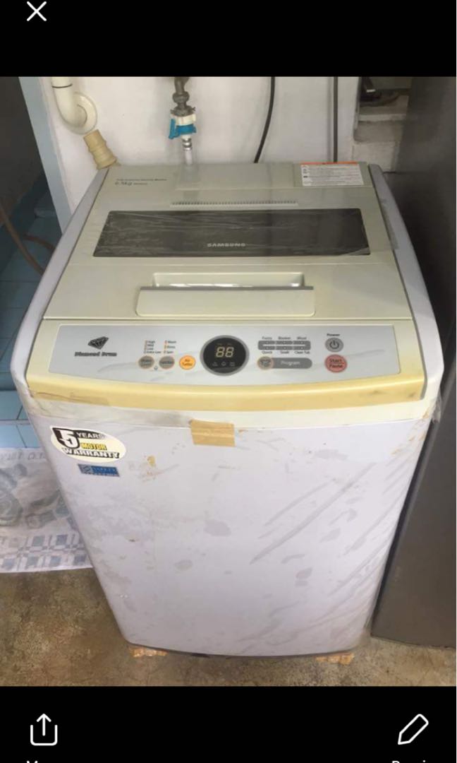 Samsung washing machine USED ONCE, TV & Home Appliances, Washing ...