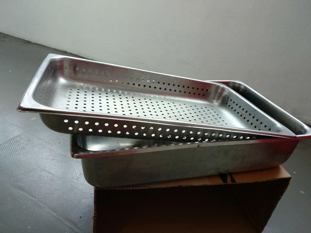Stainless Steel Full Size Food Pan and Perforated Full Size Food Pan ...