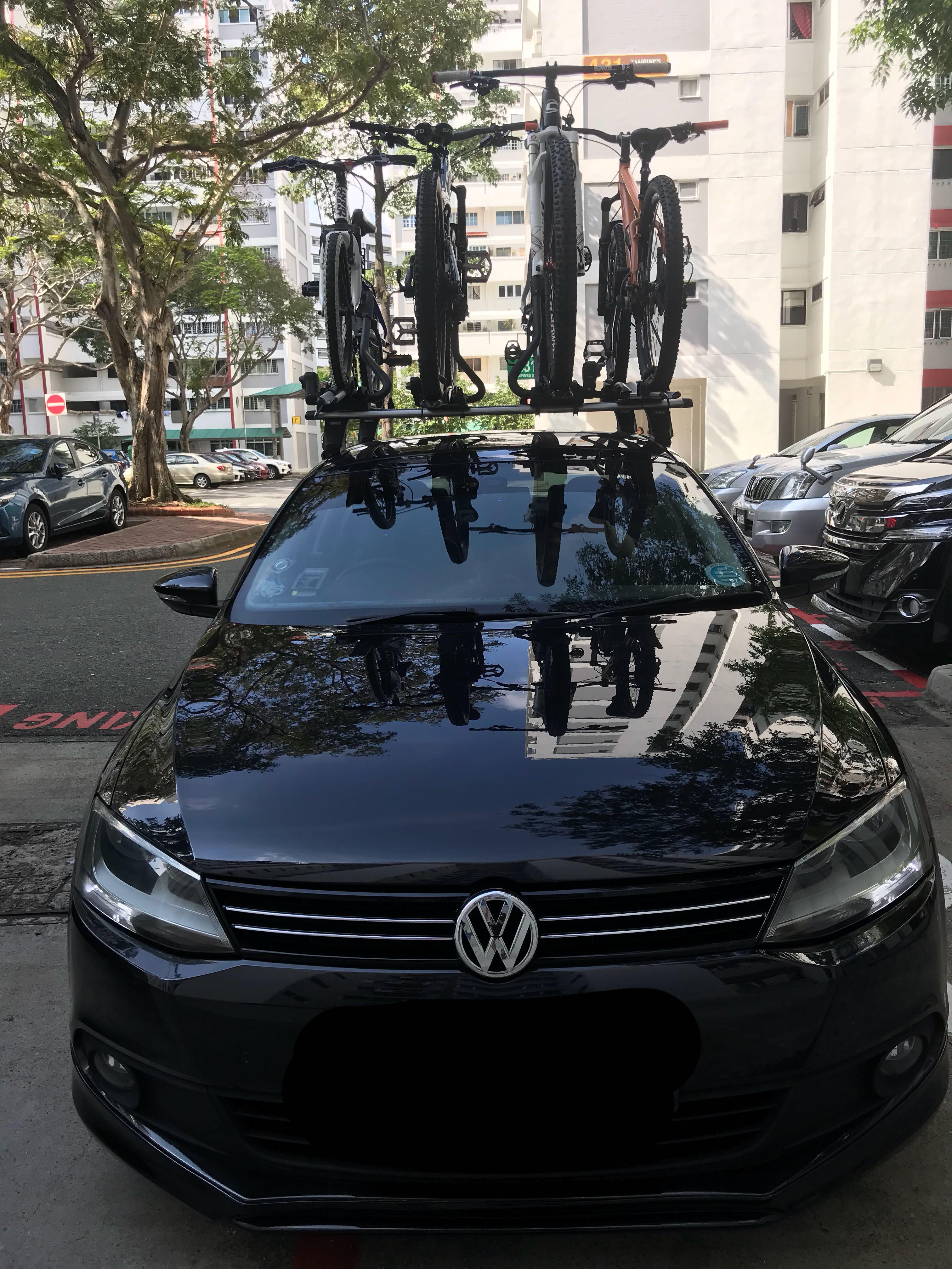 Thule Roof Bars for VW Jetta, Car Accessories, Accessories on Carousell