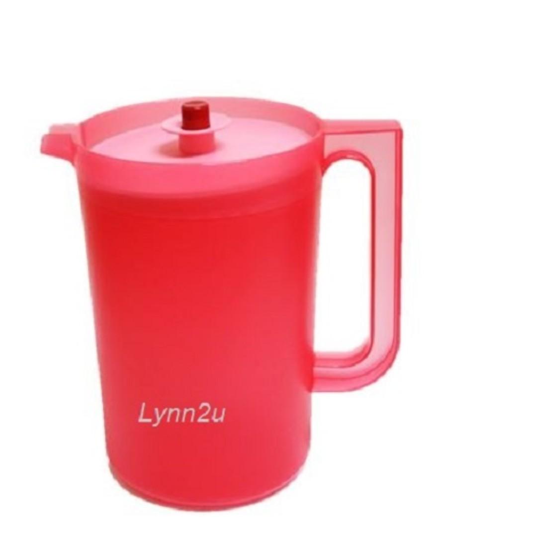 Tupperware Blossom Pitcher (1) 2L - Red, Furniture & Home Living ...