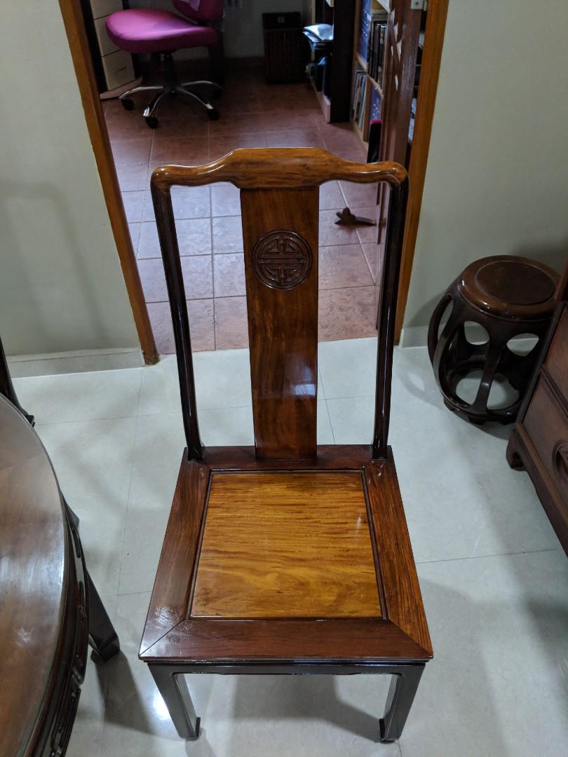 Wooden traditional chinese dining table set, Furniture & Home Living ...