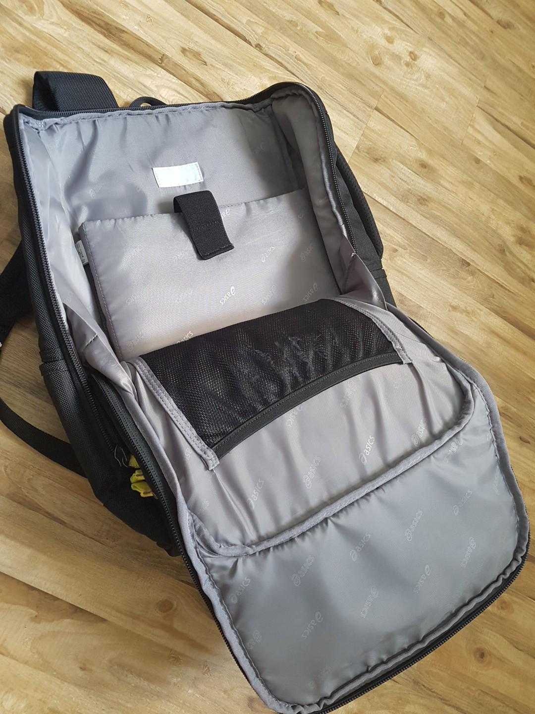 ASICS laptop backpack, Men's Fashion, Bags, Backpacks on Carousell