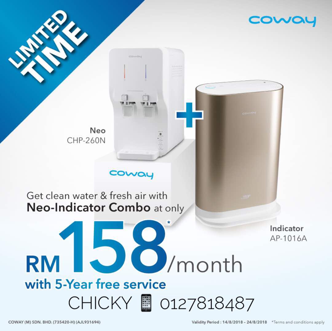Coway water purifier + air purifier, TV & Home Appliances, Kitchen ...