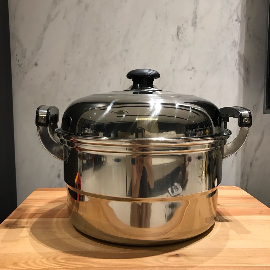 Dolphin Stainless Steel Double-Deck Steamer, Furniture & Home Living ...