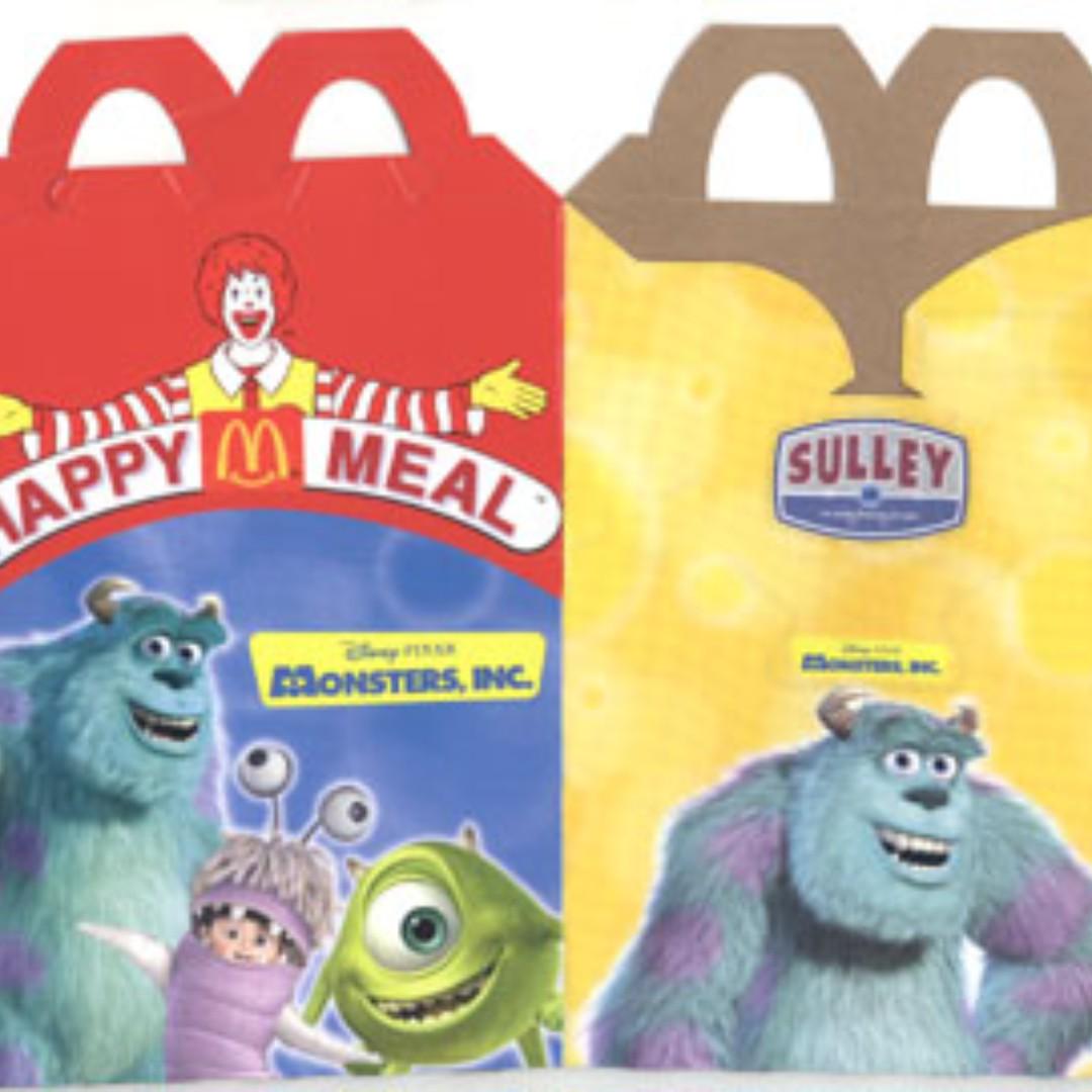 Mcdonald Monsters Inc Happy Meal Toy Complete Set, Hobbies & Toys, Toys ...