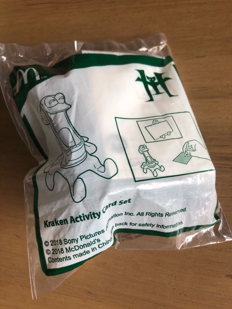 McDonald's Happy Meal Toy-Hotel Transylvania (Kraken Activity Card Set ...