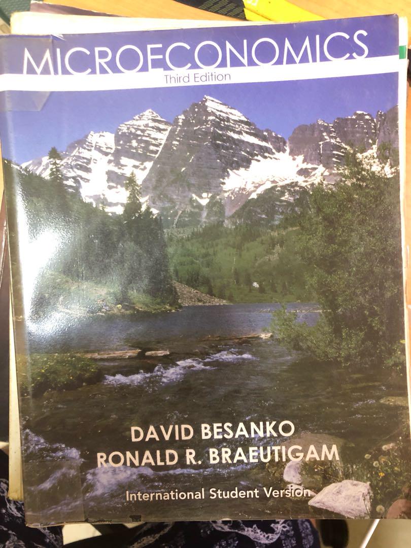 Microeconomics textbook by David Besanko third edition, Hobbies & Toys ...