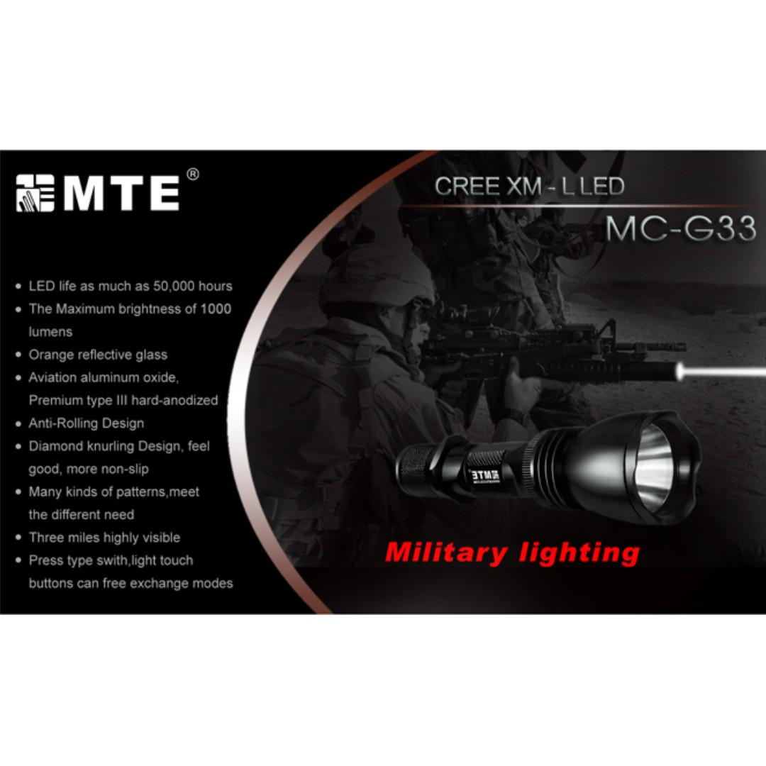 MTE LED Flashlight Model: MC-G33, Sports Equipment, PMDs, E-Scooters ...