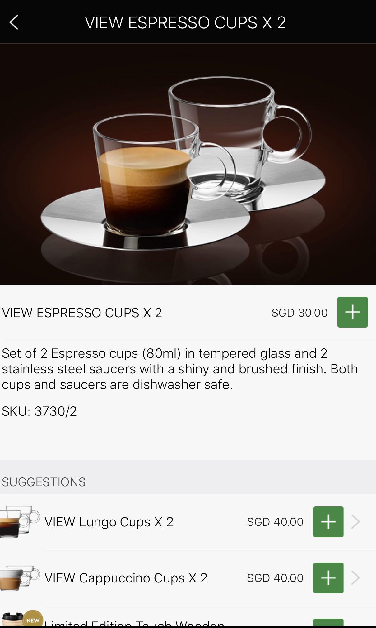 Nespresso View Espresso Cups, TV & Home Appliances, Kitchen Appliances ...