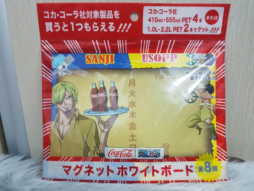 One Piece x Coca Cola Collectible Mini Whiteboard with Whiteboard ...