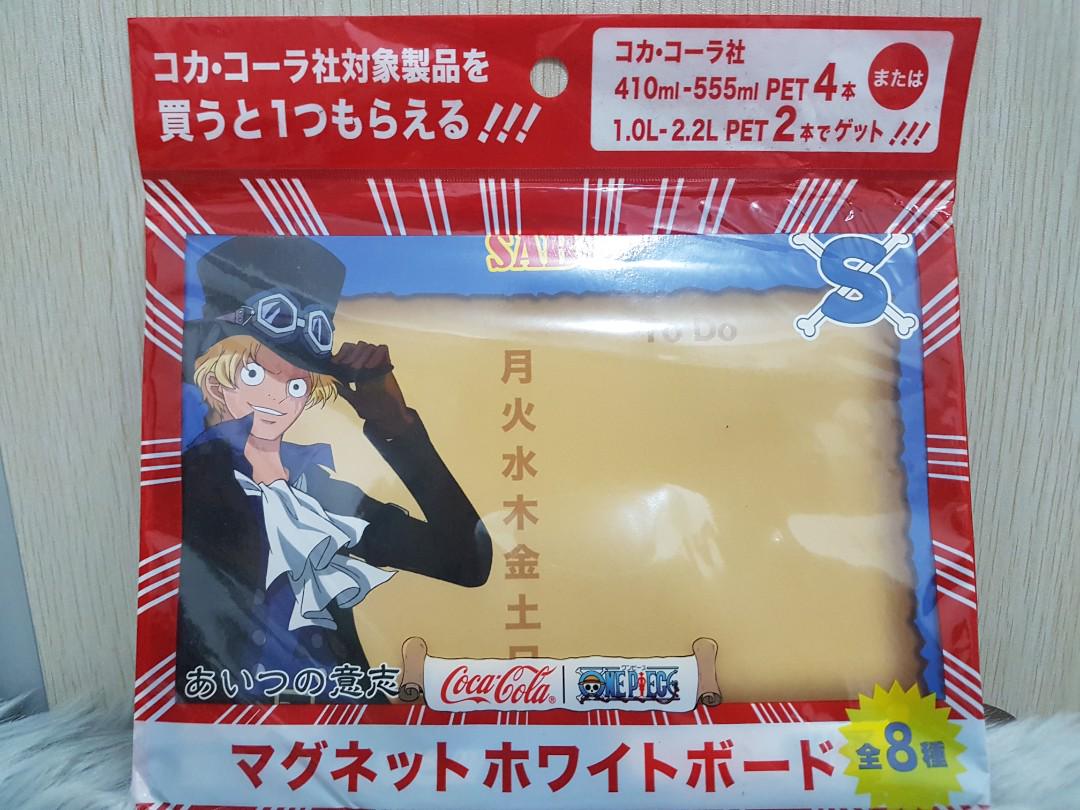 One Piece x Coca Cola Collectible Mini Whiteboard with Whiteboard ...