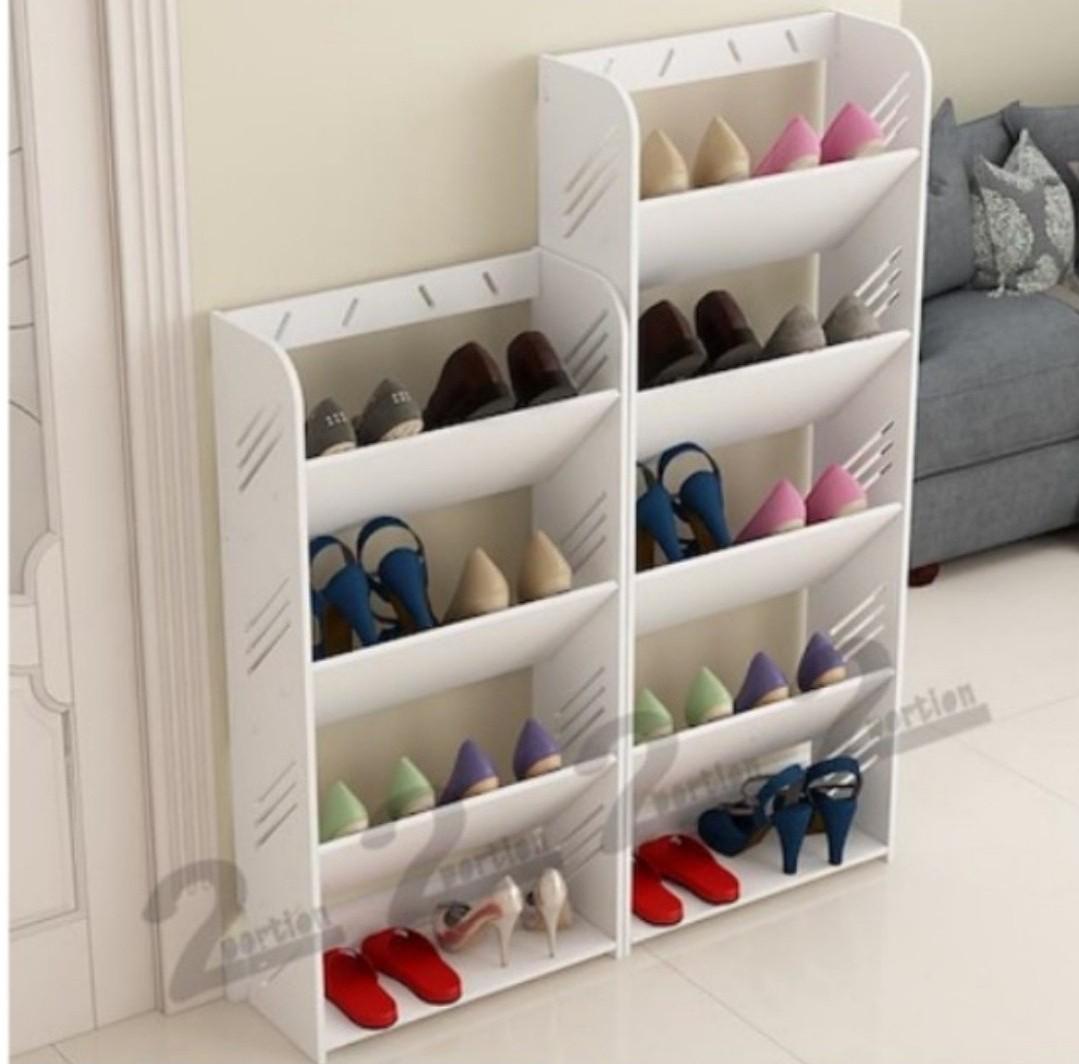 Slanted shoe rack, Furniture & Home Living, Furniture, Shelves ...