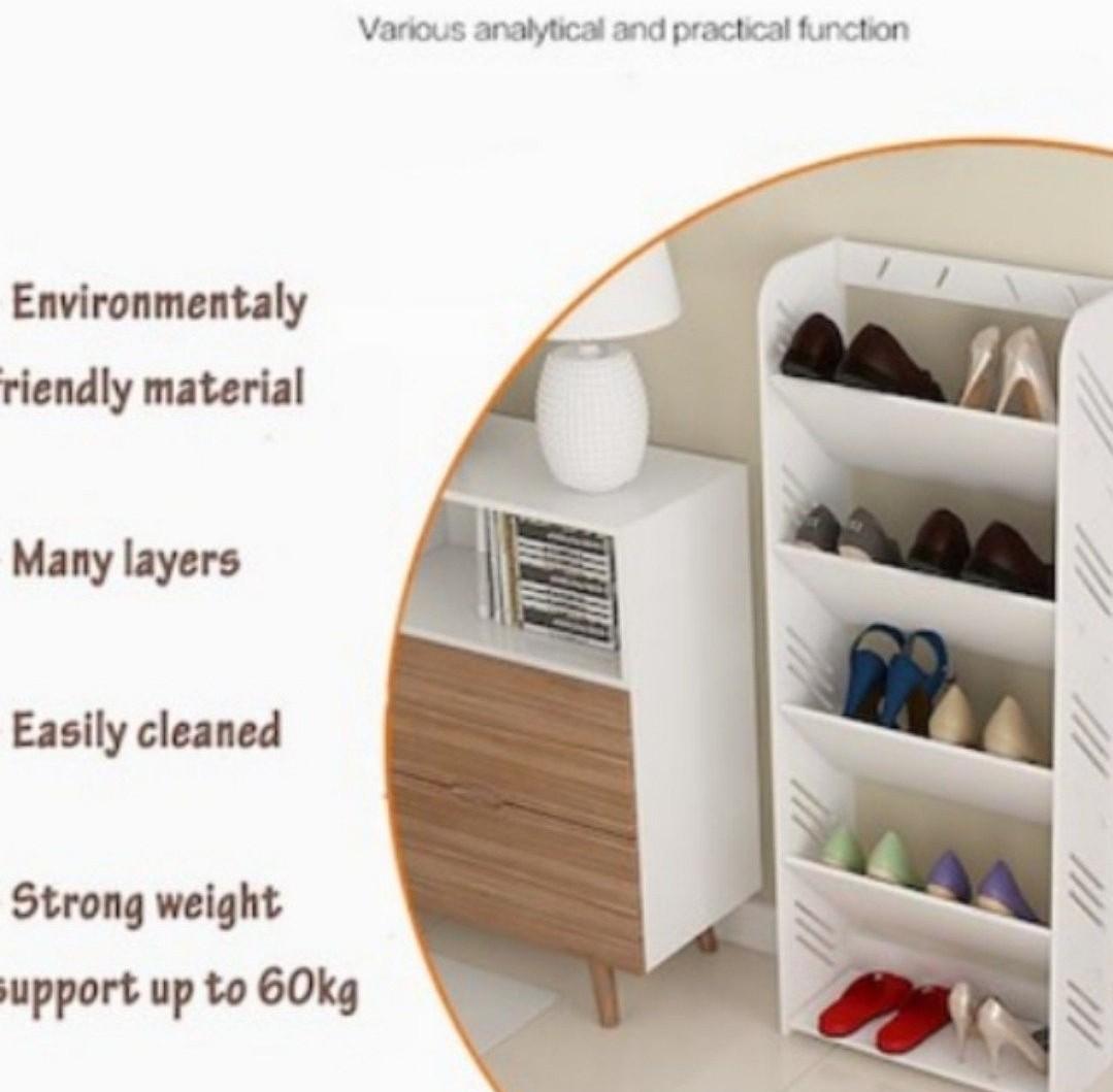 Slanted shoe rack, Furniture & Home Living, Furniture, Shelves ...