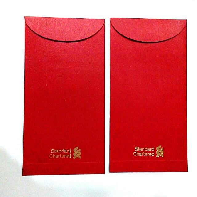 Standard Chartered Bank red packets (2 pieces), Hobbies & Toys ...