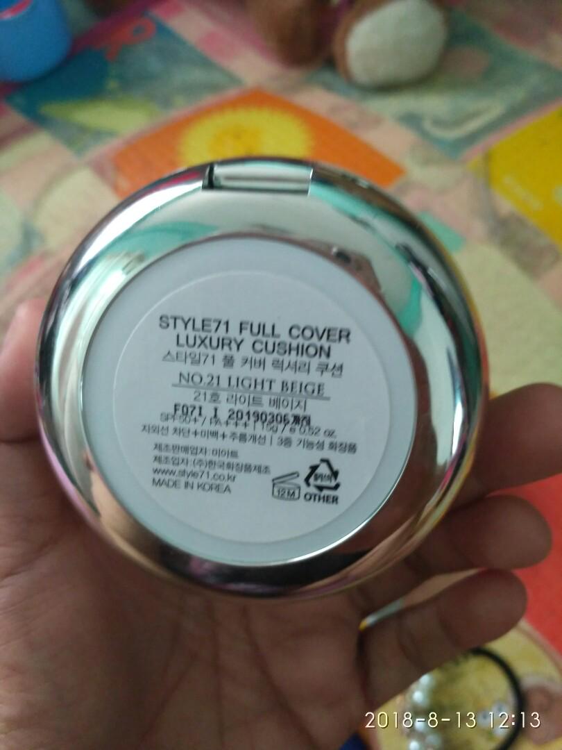 Style 71 Full cover Luxury Cushion No. 21, Beauty & Personal Care, Face ...
