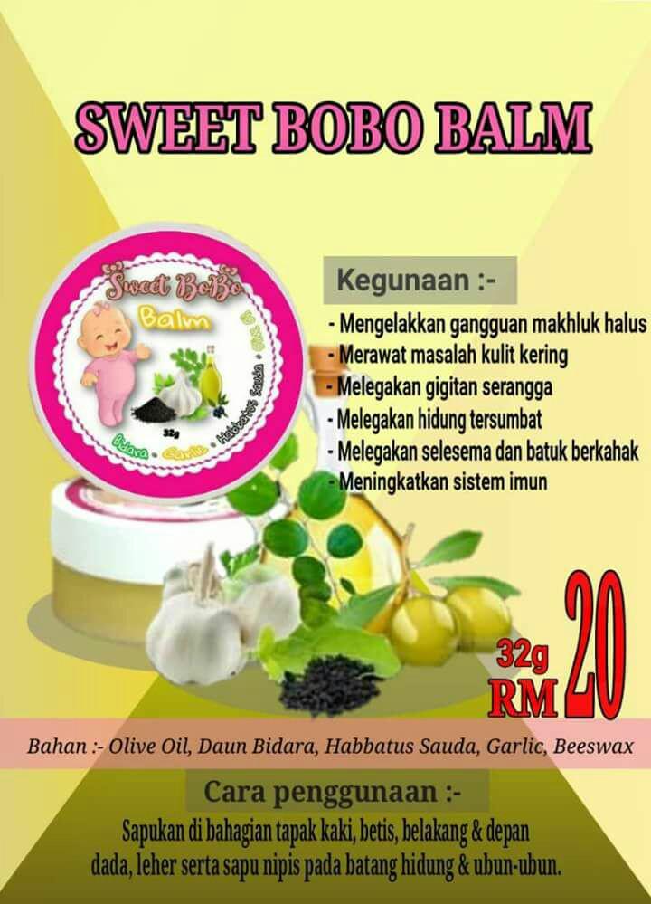 Sweet Bobo Balm, Babies & Kids, Bathing & Changing, Baby Toiletries & Grooming on Carousell
