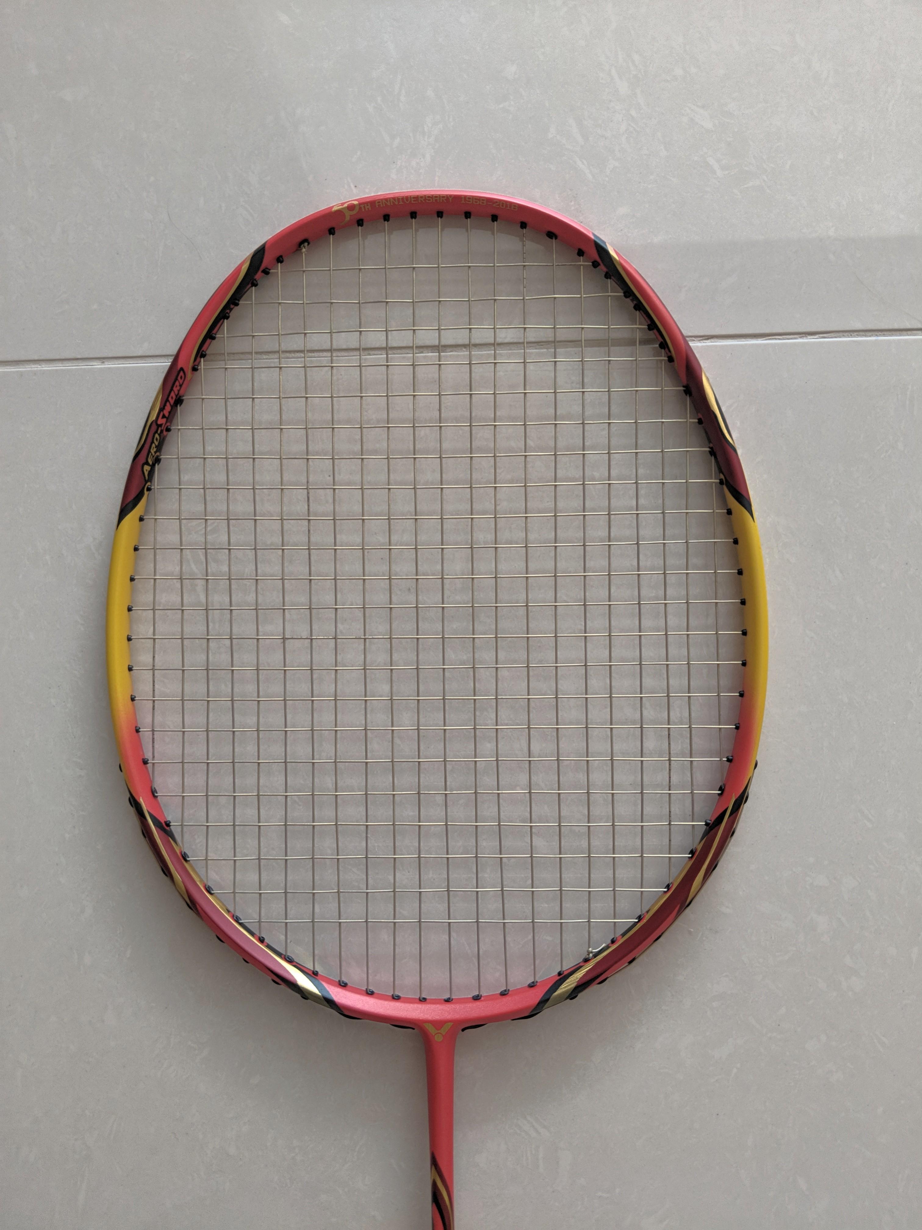 Victor 50th anniversary badminton racket set, Sports Equipment, Sports ...
