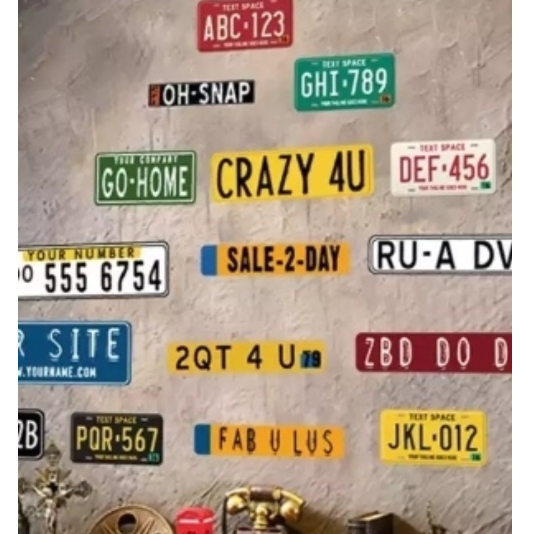 Wall decal # 15 (cute plate stickers), Furniture & Home Living, Home ...