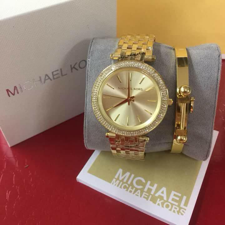 AUTHENTIC MK WATCH WITH BANGLES on Carousell