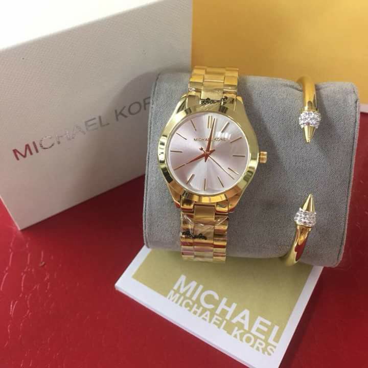 AUTHENTIC MK WATCH WITH BANGLES on Carousell