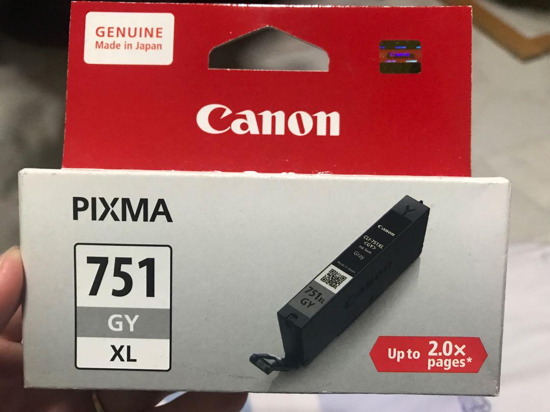Canon Pixma 751 Grey XL ink, Computers & Tech, Printers, Scanners ...