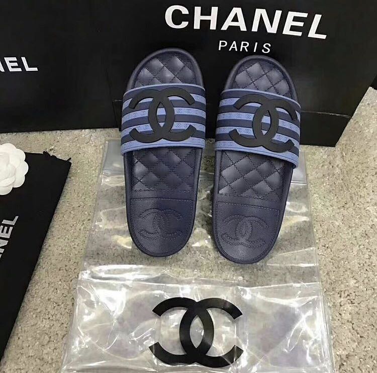 Chanel slippers, Luxury, Sneakers & Footwear on Carousell