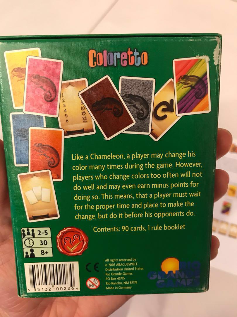 Coloretto Strategy Card Game, Hobbies & Toys, Toys & Games on Carousell