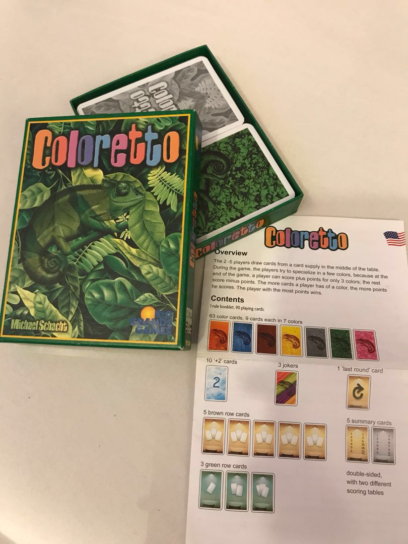 Coloretto Strategy Card Game, Hobbies & Toys, Toys & Games on Carousell