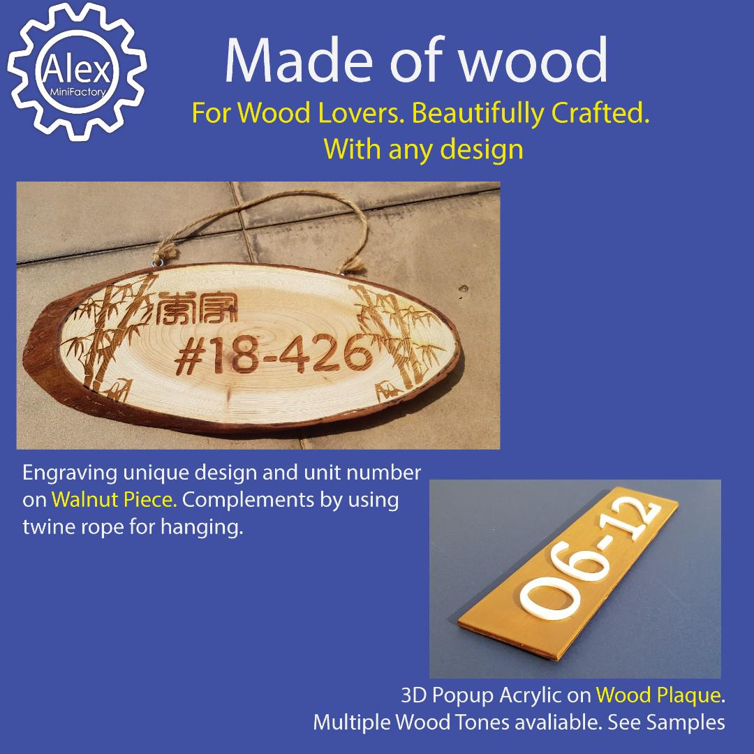 Custom Home Unit Numbers - Specially crafted to suit your style and ...