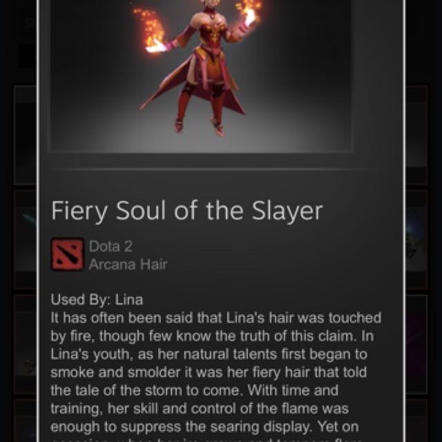 Dota 2 Lina arcana, Video Gaming, Gaming Accessories, Game Gift Cards ...