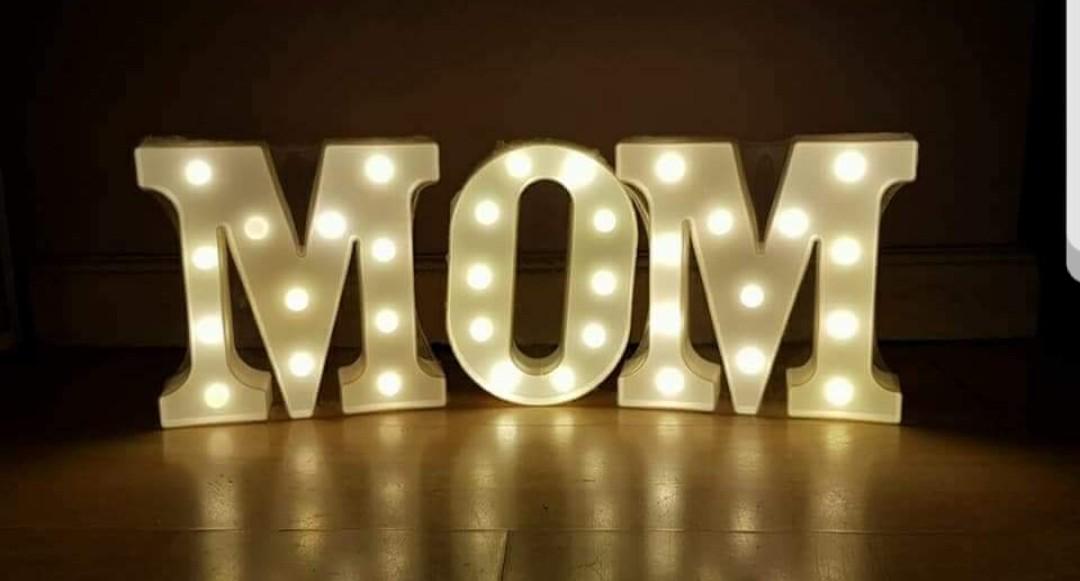 LED Letter / Number Standees, Furniture & Home Living, Home Decor ...