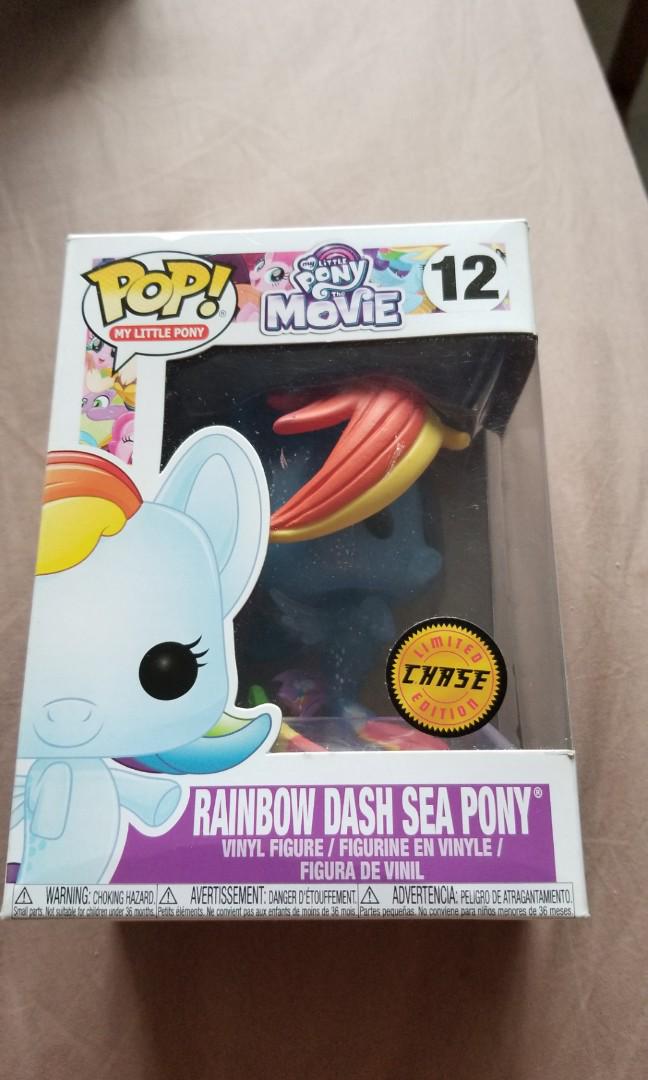 My Little Pony movie Rainbow Dash Sea Pony Chase Limited Edition Funko Pop, Hobbies & Toys, Toys ...