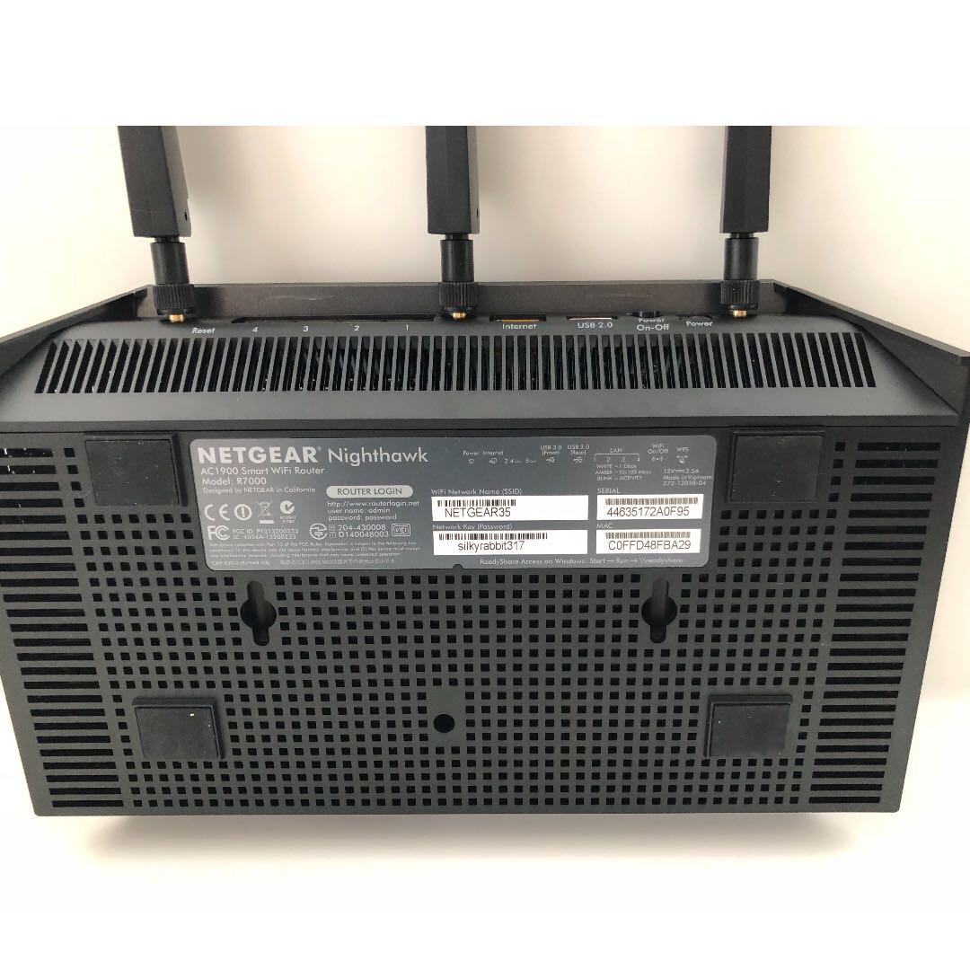 NETGEAR Nighthawk AC1900 Smart WiFi Router R7000, Computers & Tech, Parts & Accessories ...