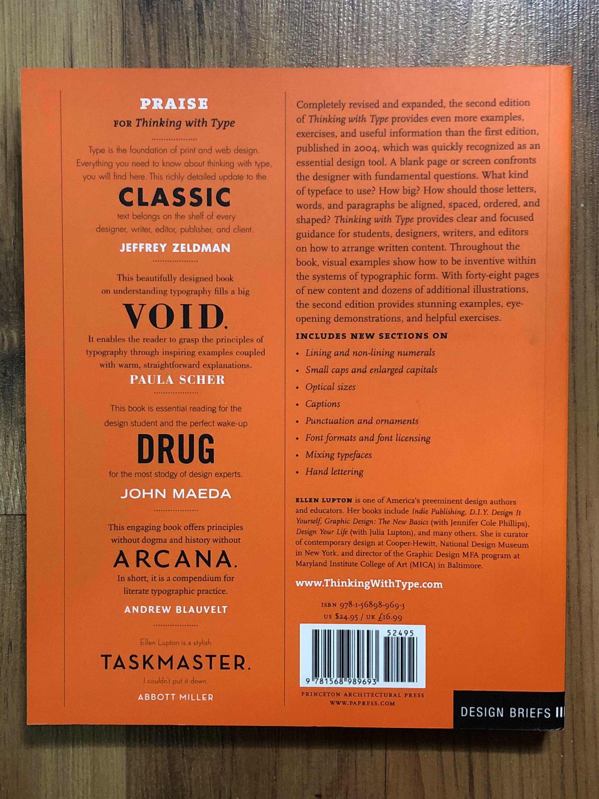 Thinking with Type — Ellen Lupton, Hobbies & Toys, Books & Magazines ...